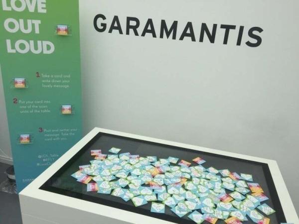 New interactive social media table » Garamantis